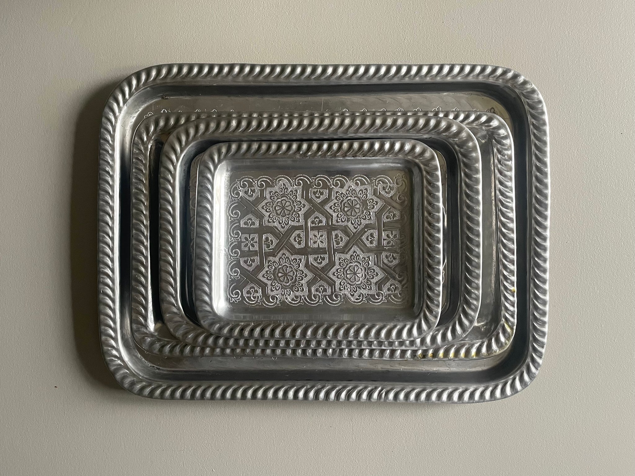 Hand-Stamped Moroccan Tray - Tony Sly Pottery